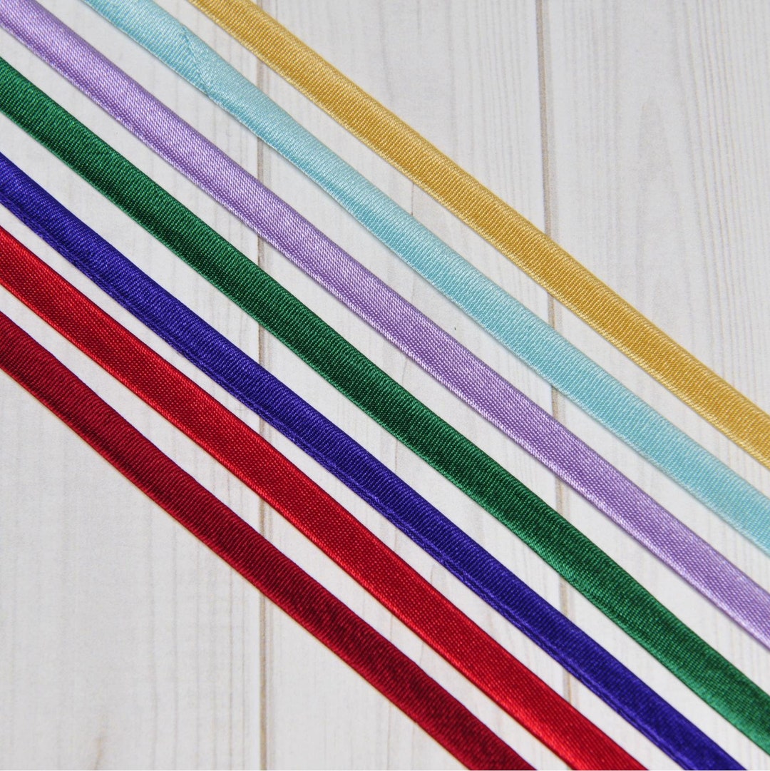 Satin Spaghetti Tube Strapping - 1/4" Round - 5 Yards - Lingerie Craft ...