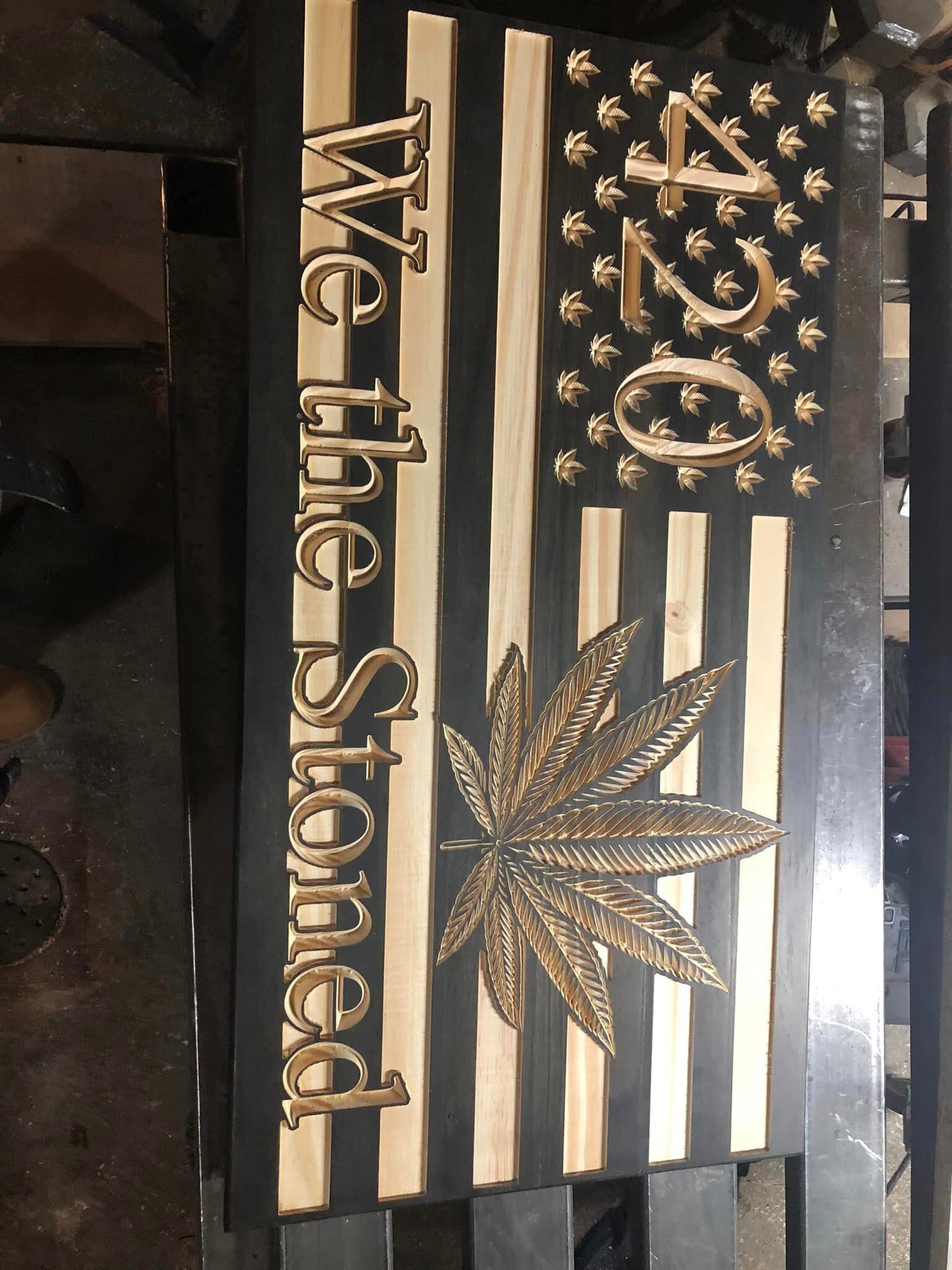 420 Flag SVG File Bundle Cnc - Etsy