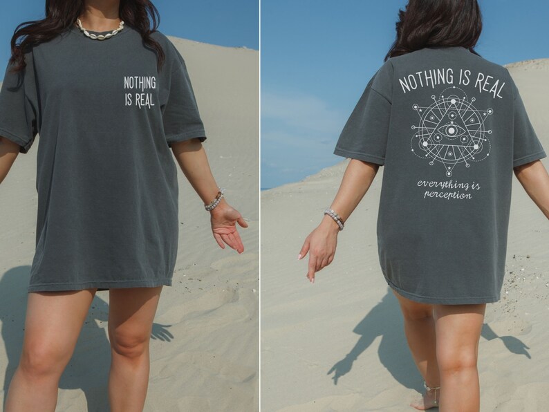 Nihilist Sacred Geometry T-shirt: Flower of Life, Comfort Colors - Etsy