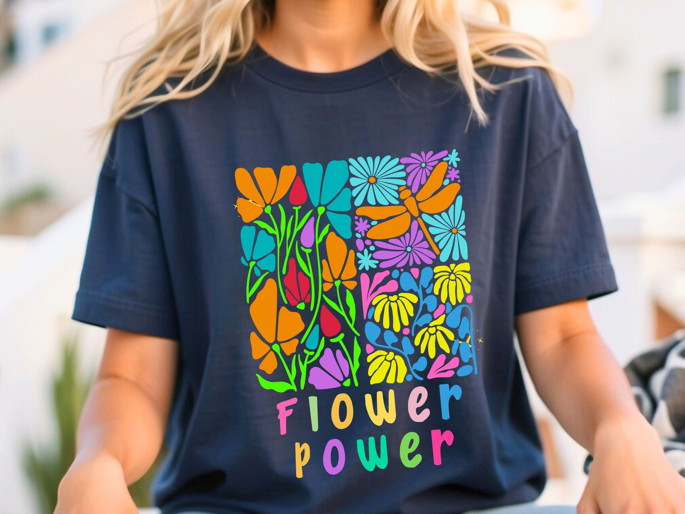 Flower Power T-shirt Boho Wildflowers Botanical Floral Shirt Hippie ...