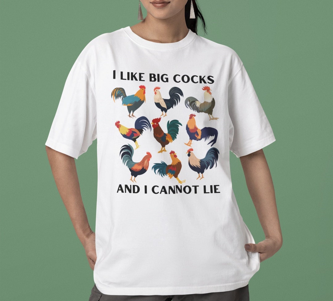 I Like Big Cocks Funny Naughty T-shirt Sarcastic Sexy Tshirt for Women Funny Gift Offensive Rude ...