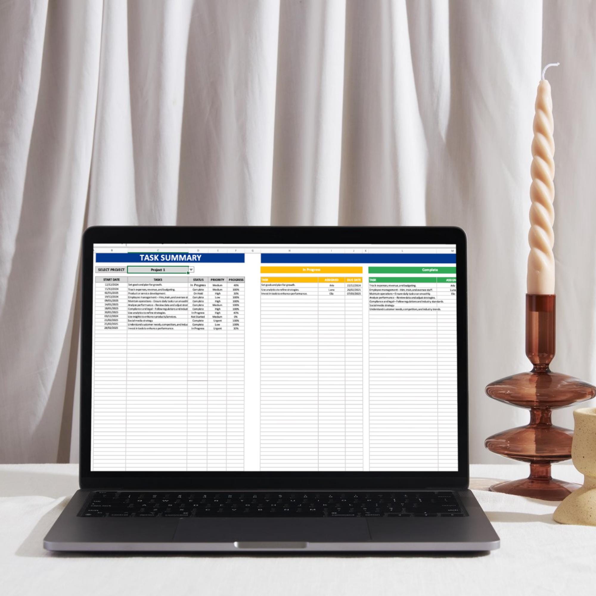 Task Management Tracker, Kanban Board, Gantt Chart, Task To-do List ...