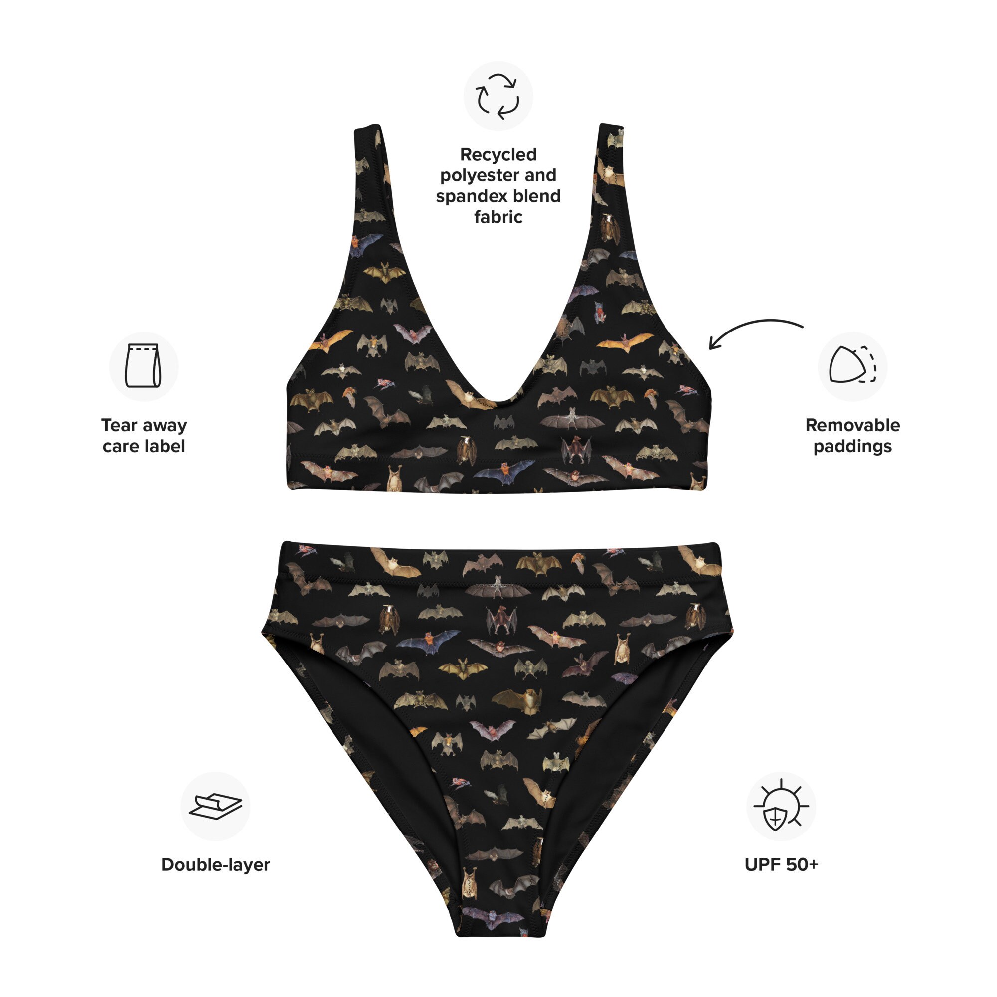 Bat Shit Crazy Bikini Halloween Spooky Vampire Witchy - Etsy