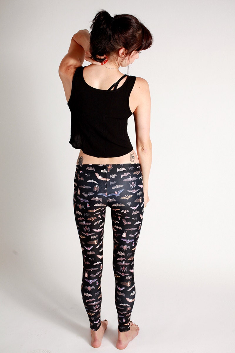 Bat Shit Crazy Pants Yoga Leggings Halloween Spooky Vampire Witchy - Etsy