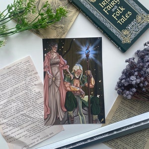 Art Print the Seer and the Wizard Fantasy Illustration A5 - Etsy