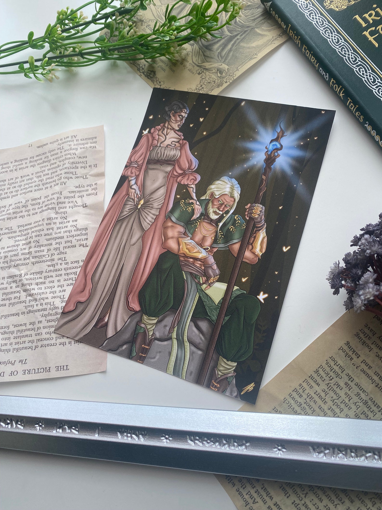 Art Print the Seer and the Wizard Fantasy Illustration A5 - Etsy