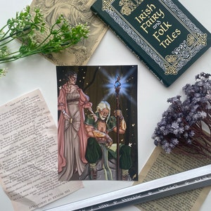 Art Print the Seer and the Wizard Fantasy Illustration A5 - Etsy