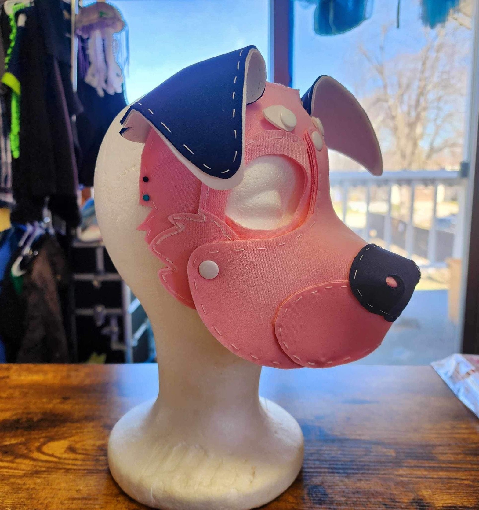 Baby Pink Pup Hood - Etsy