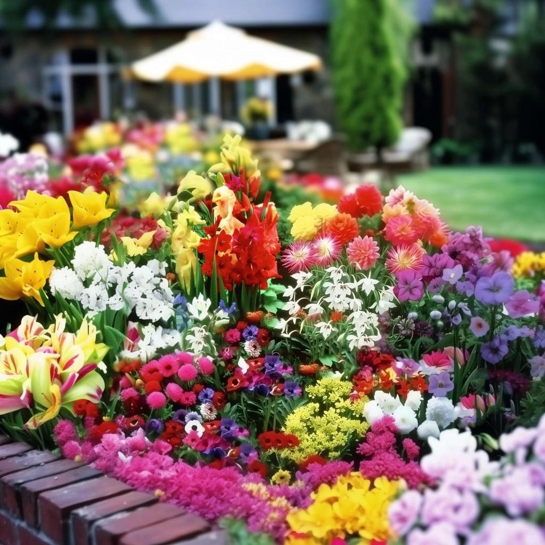 Pollinator Party Garden Collection- 4 Varieties 100 Bulbs-red, Yellow ...