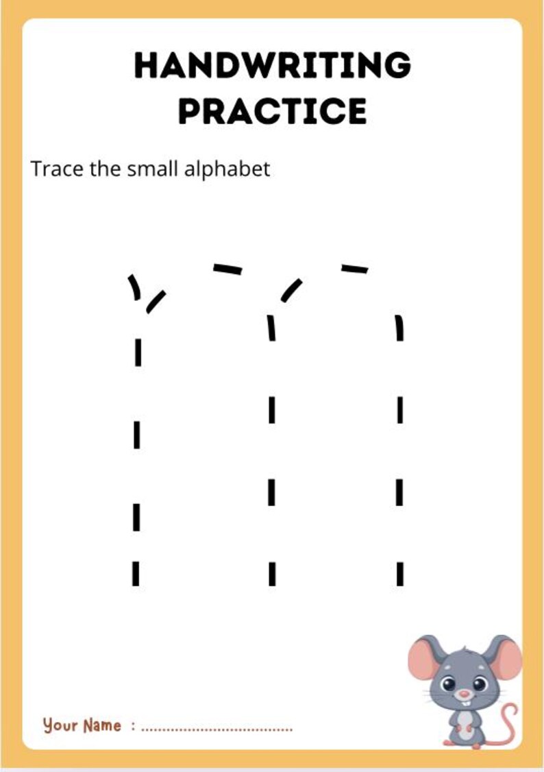 01 Kids Activity , Tracing Alphabet Book - Lowercase Series - Etsy