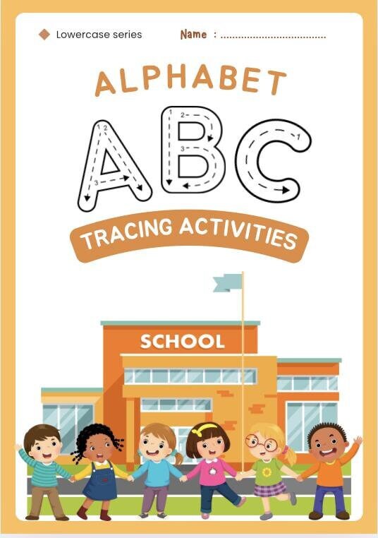 01 Kids Activity , Tracing Alphabet Book - Lowercase Series - Etsy