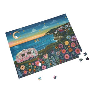 Twilight at the Seaside Jigsaw Puzzle (252,500,1000-piece) | Coastal ...