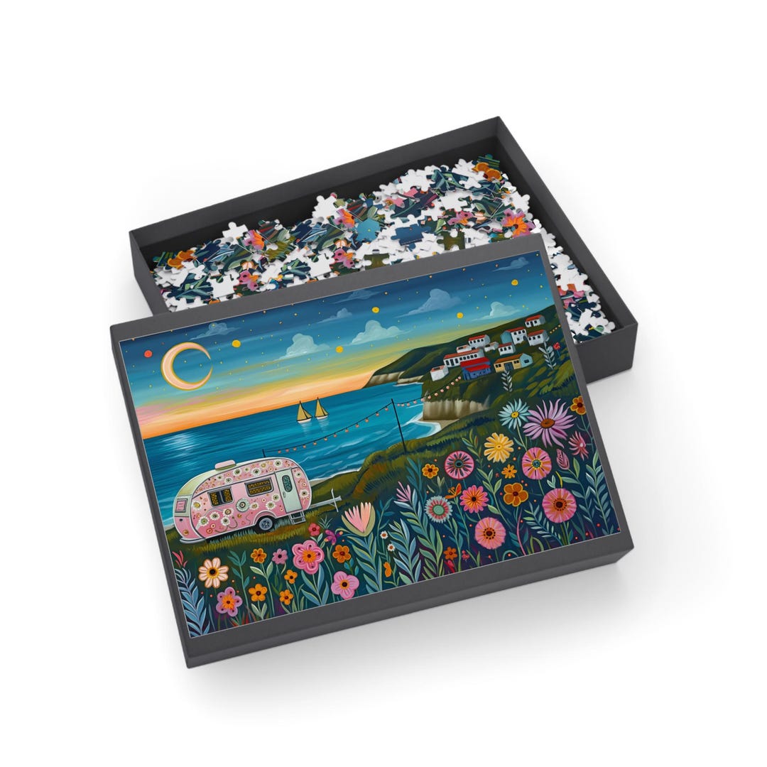 Twilight at the Seaside Jigsaw Puzzle (252,500,1000-piece) | Coastal ...