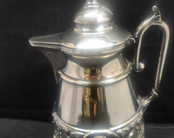 Wilcox Victorian Silver Plate Figural Bird and Portrait Syrup Pitcher ...