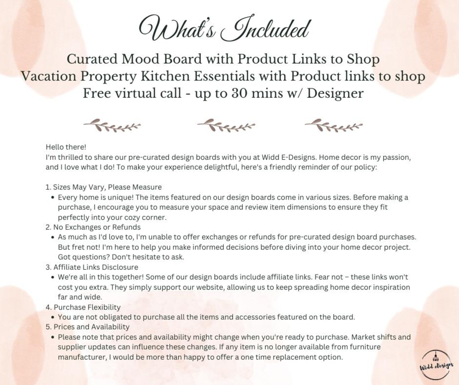 Airbnb/vrbo Interior Design Essentials Board #1 - Etsy