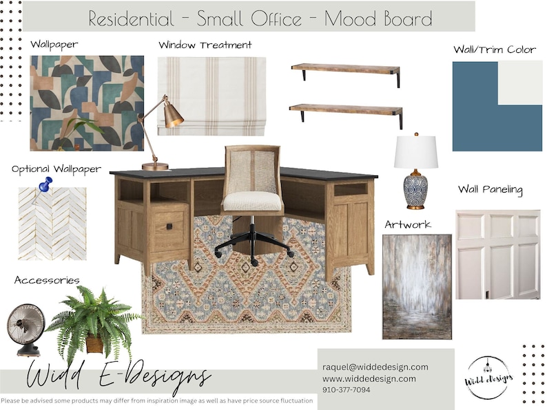 Small Office Interior Design Mood Board - Etsy