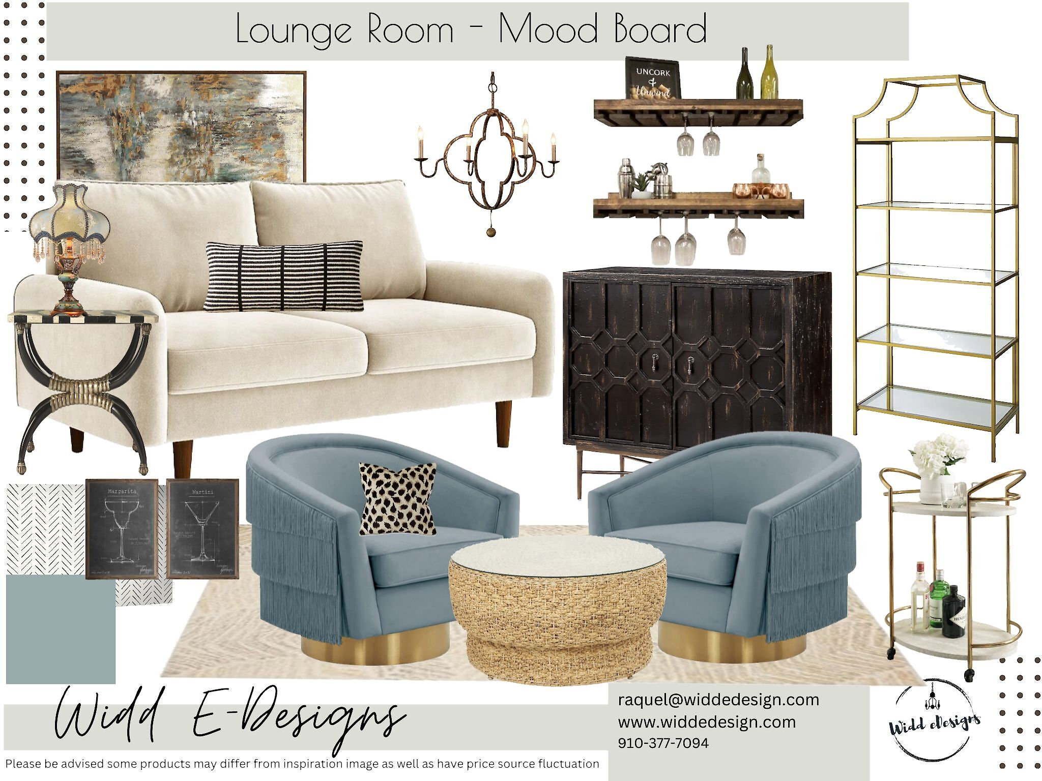 Lounge Interior Design Mood Board - Etsy