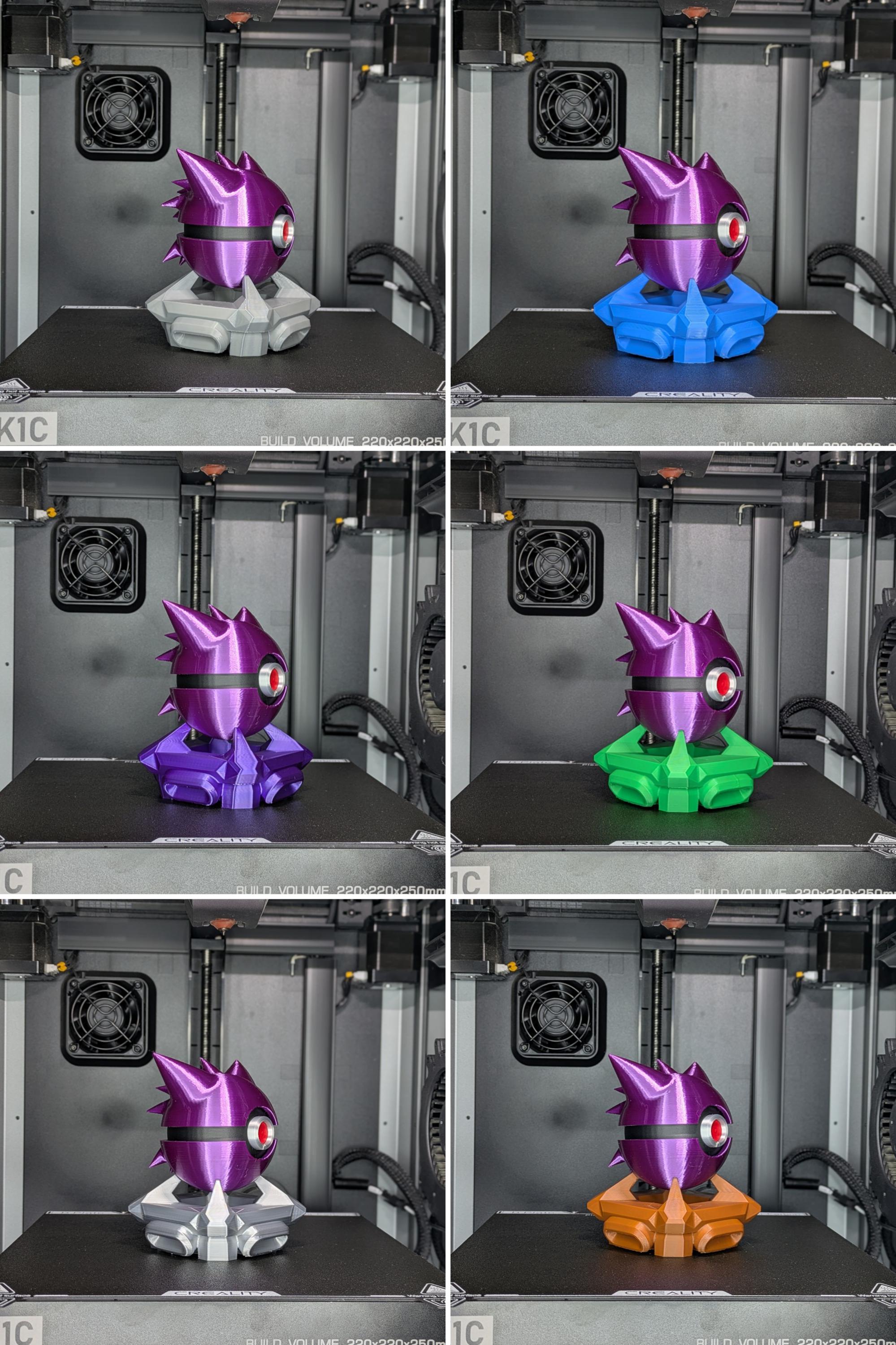 Pokémon 094 Gengar Themed Poke Ball Container 70mm Diameter - Etsy