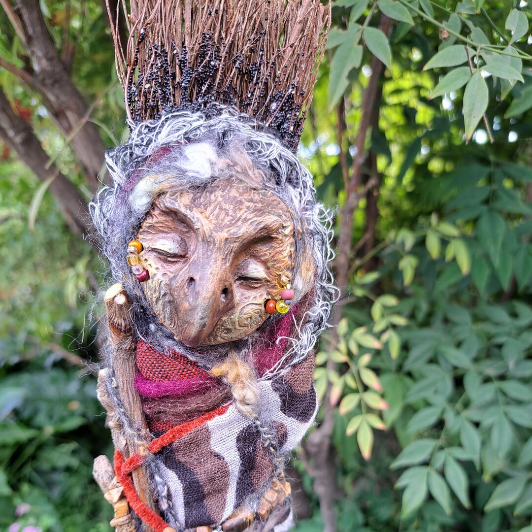 OOAK ART DOLL, Crow Secret Garden, Shamanic Moon, - Etsy