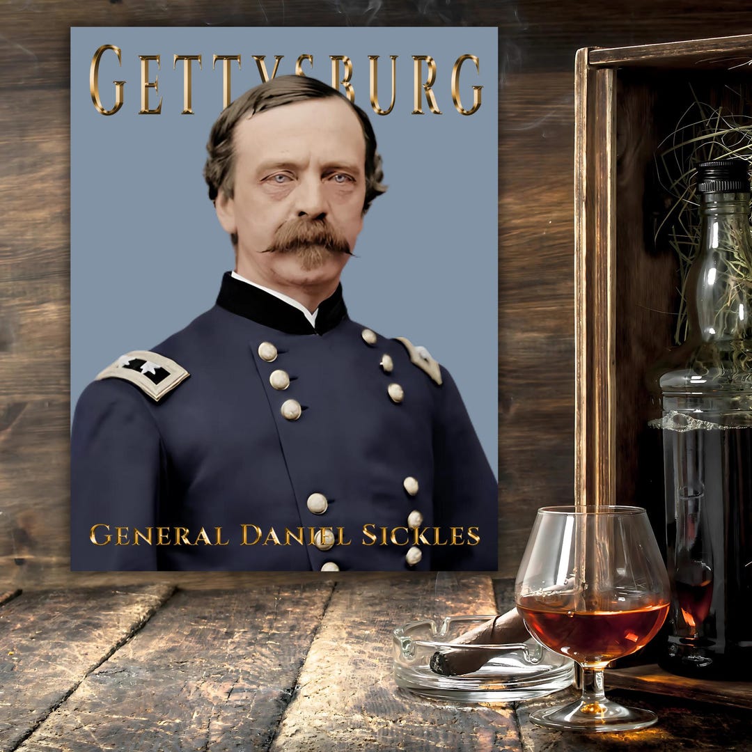 Gettysburg Collection Poster Print: General Dan Sickles Historical ...