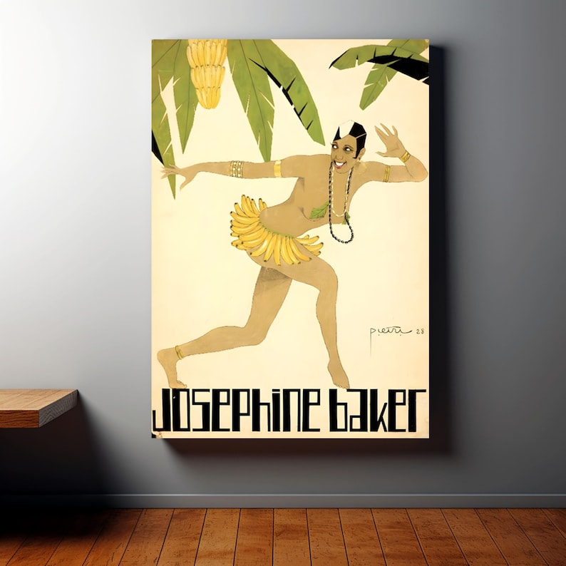 Josephine Baker Banana Skirt Art Print 1920s Paris Cabaret Poster Etsy josephine-baker-banana-skirt-art-print-1920s-paris-cabaret-poster-etsy