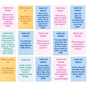 Printable Drinking Cards - Etsy