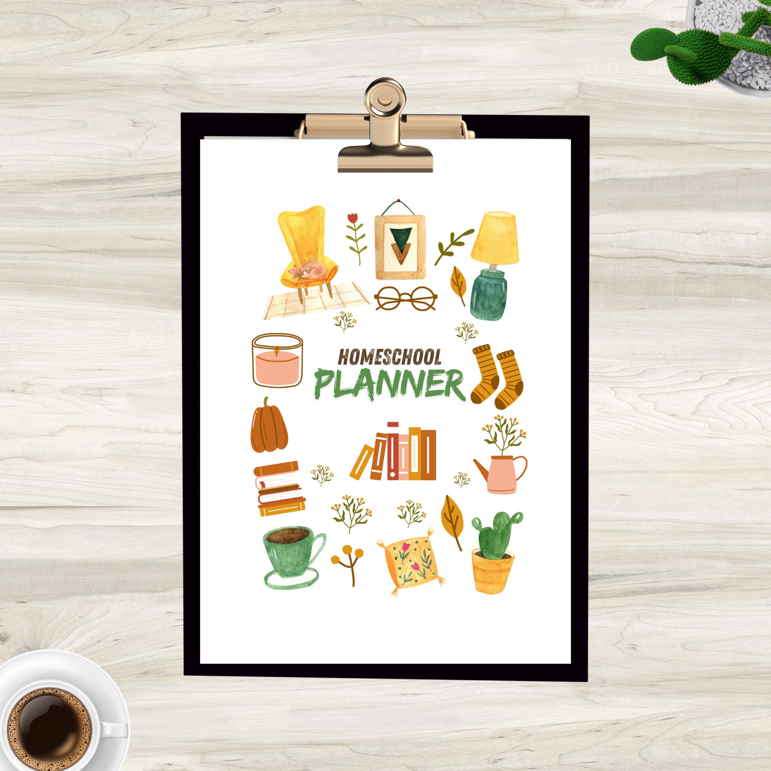 Homeschool Planner Printable Cover Homeschool Planner Front Cover-cozy ...