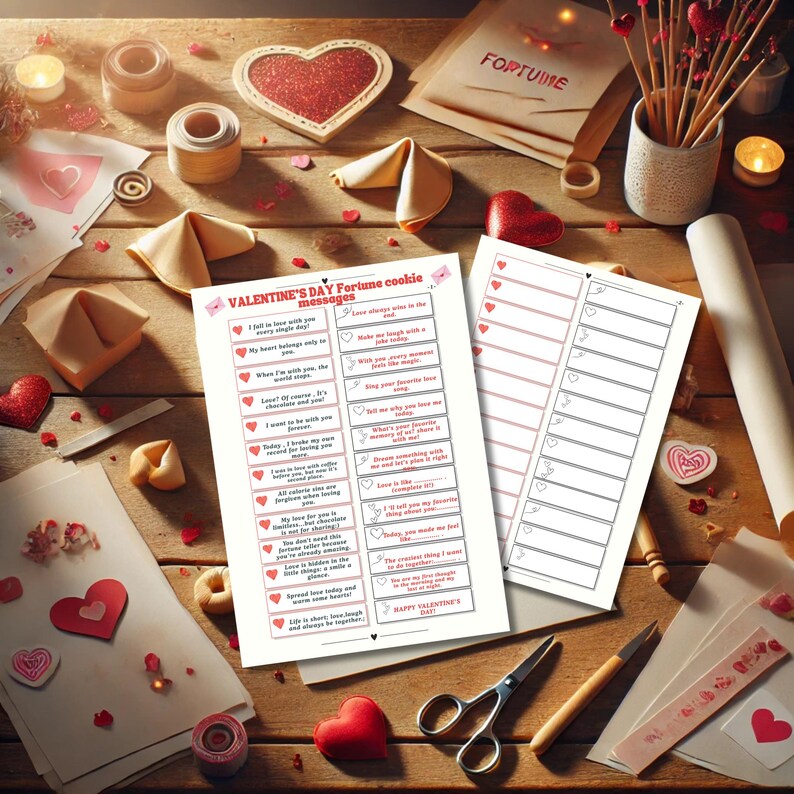 Fortune Cookies Fortunes Printable Valentine's Day Funny Messages: 30 ...