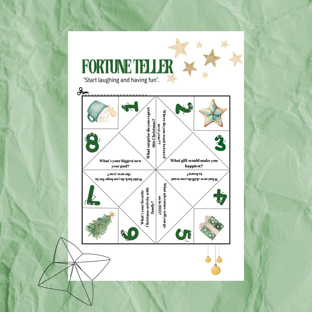 Christmas Cootie Catcher - Printable Christmas Activities- 2025 ...