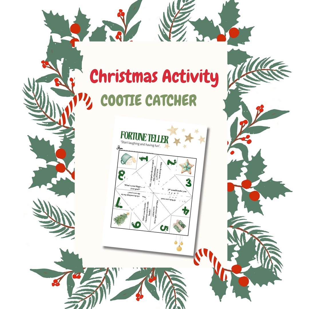 Christmas Fortune Teller – Printable Holiday Party Game (PDF) - Etsy