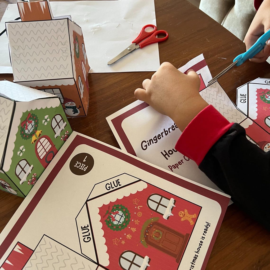 Christmas Houses DIY Paper Crafts -paper Christmas Houses- Christmas ...