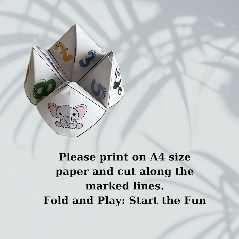 Fortune Teller Printable- Cootie Catcher Template, Homeschool Game ...