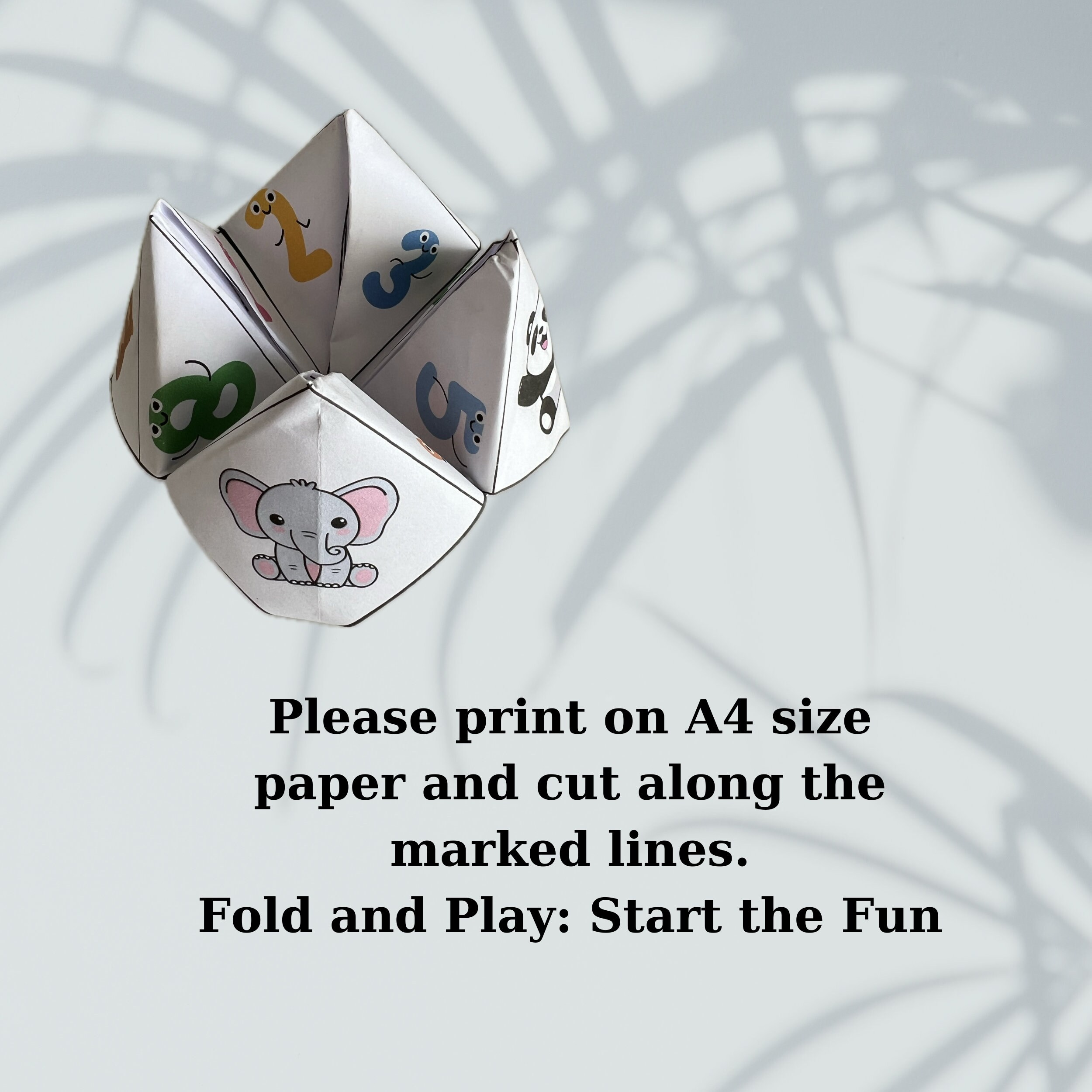 Fortune Teller Printable- Cootie Catcher Template, Homeschool Game ...