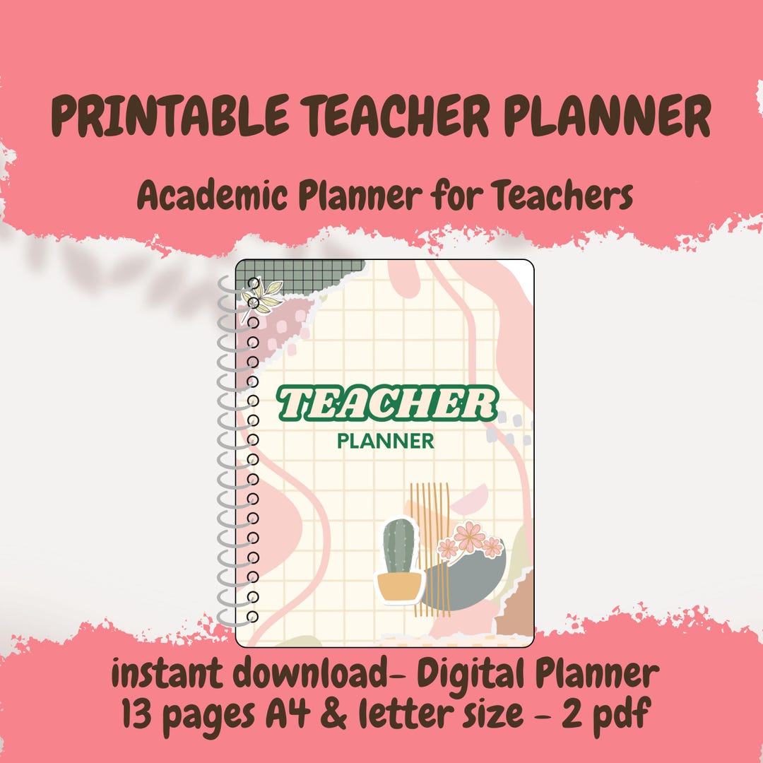 Printable Teacher Planner-teacher Planners Template Goodnotes-all -in ...