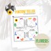 Printable Flower Fortune Teller, Cootie Catcher Game (PDF) - Etsy