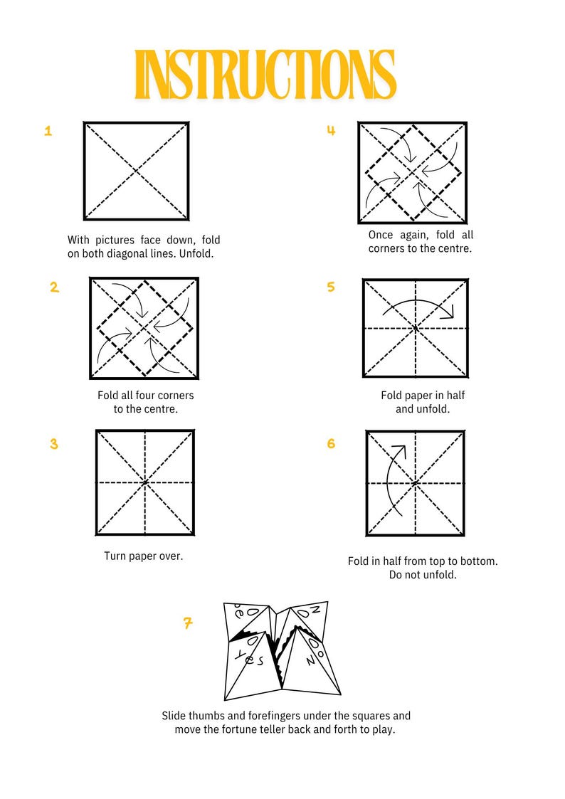 Cat Lovers Printable Cootie Catcher - Funny Question & Silly Fortunes ...