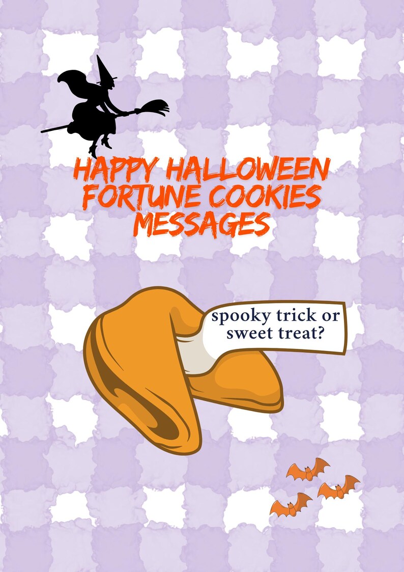 Halloween Fortune Cookie Messages: Spooky DIY Game (PDF Download) - Etsy UK