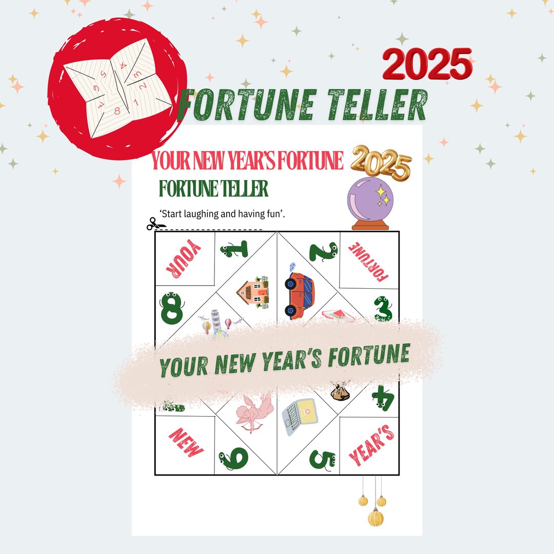 Christmas Cootie Catchers New Years 2025- Your New Year Messages ...