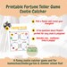 Printable Flower Fortune Teller, Cootie Catcher Game (PDF) - Etsy
