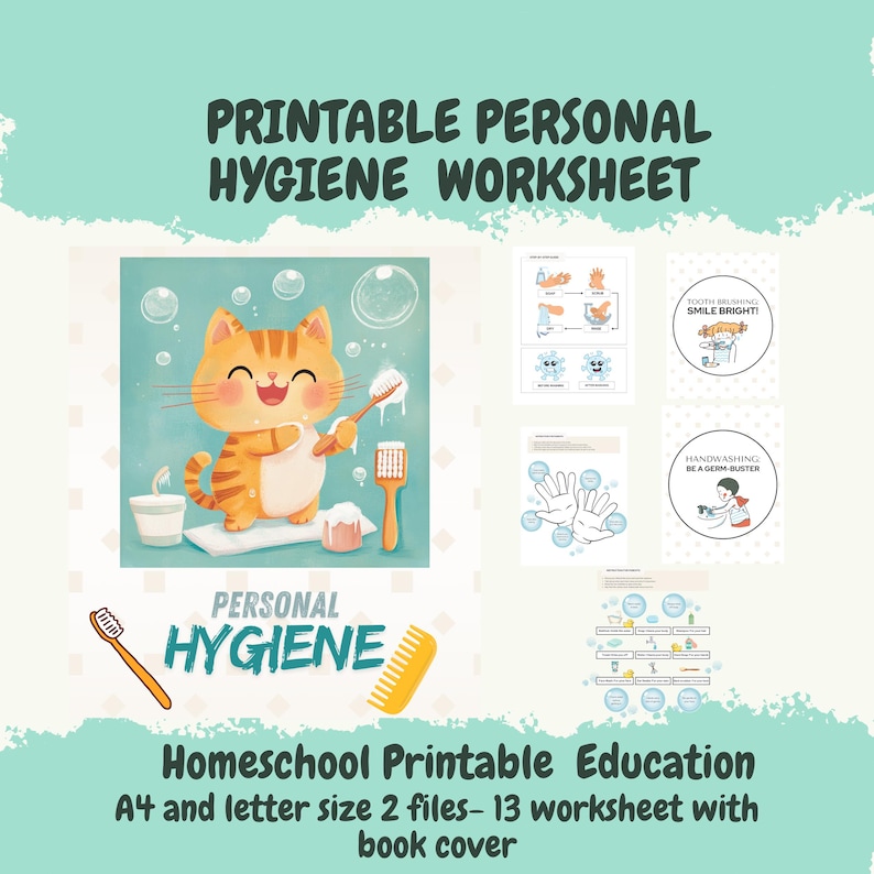 Personal Hygiene Printable Worksheets- Educational Worksheets for Kids ...