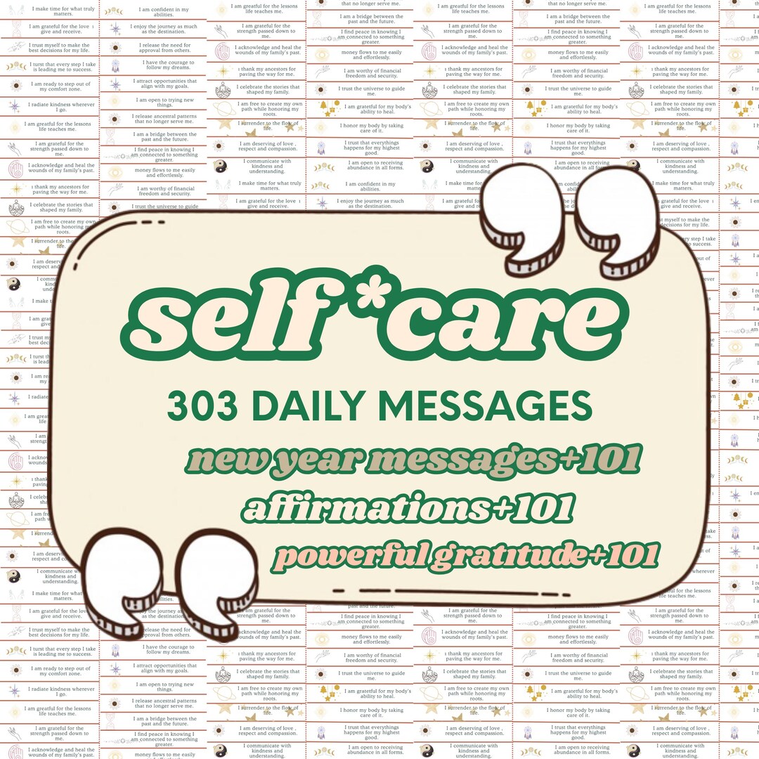 Daily Messages Printable Mindfulness Self-improvement. Daily ...