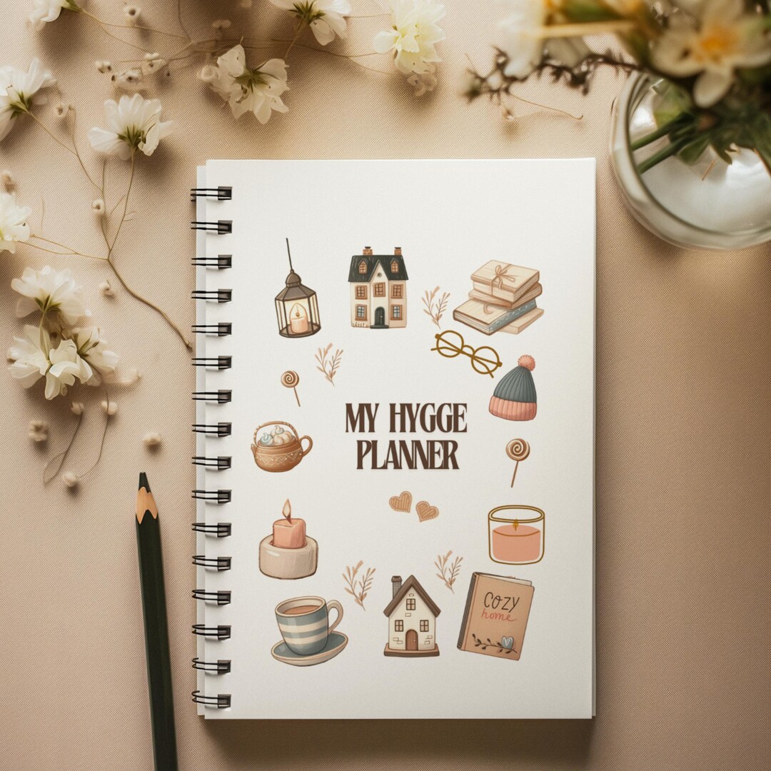 2025 Printable Planner Cover-cozy Planner Front Cover-a4 Planner Cover ...