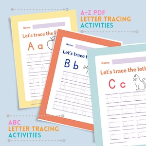 Alphabet Letter Tracing Worksheet-a-z Letter Tracing Practise Trace and ...