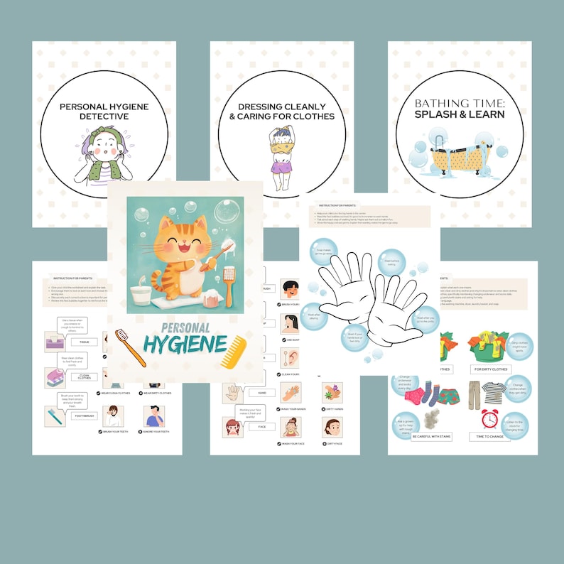 Personal Hygiene Printable Worksheets- Educational Worksheets for Kids ...