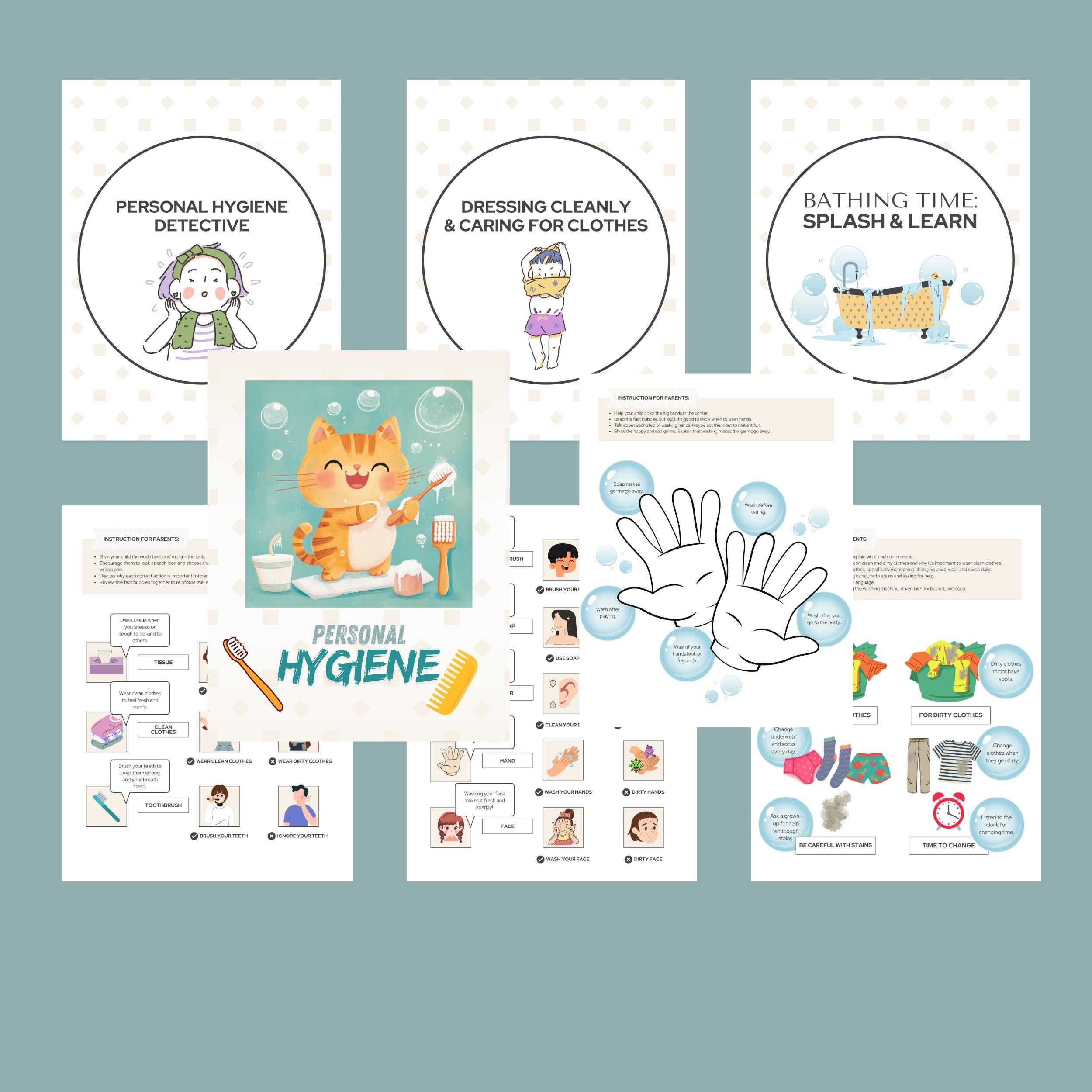 Hojas De Trabajo Para Enseñar Higiene Personal Proyecto De Higiene