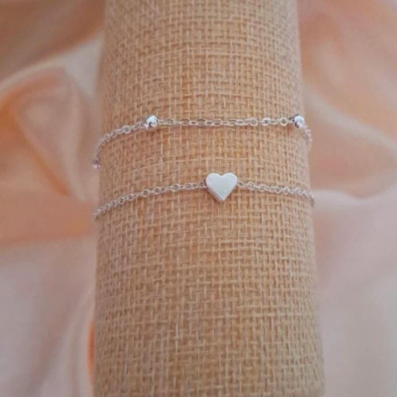 Heart Anklet - Etsy