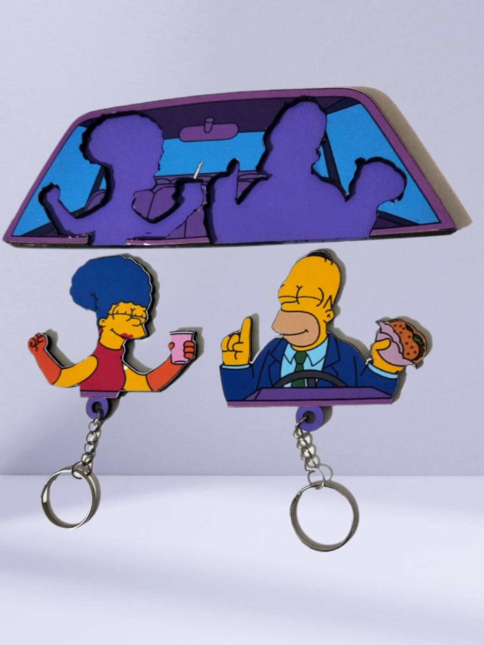 Homer and Marge Key Holder Digital Files for Laser Cutting - Etsy UK