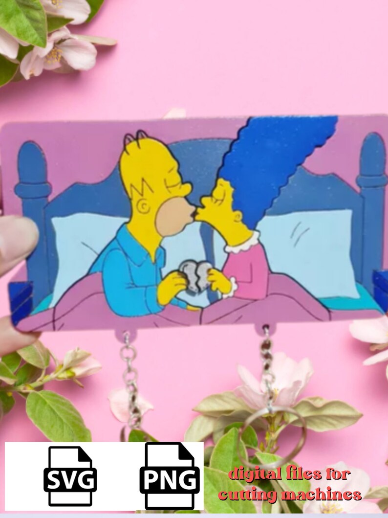 Porta llaves Homero y Marge archivo digital para corte laser - Etsy México Porta llaves Homero y Marge archivo digital para corte laser - Etsy México