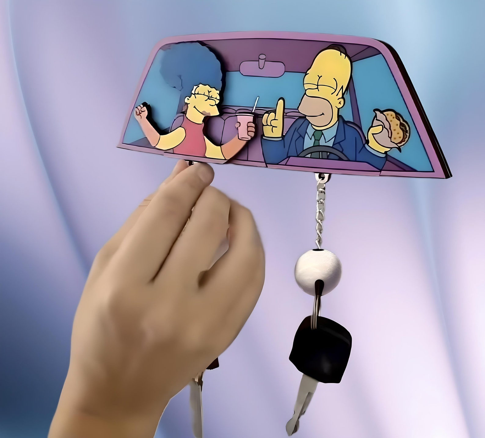 Homer and Marge Key Holder Digital Files for Laser Cutting - Etsy UK
