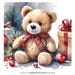 Christmas Bear Watercolor Clipart Collection Instant Digital Download ...